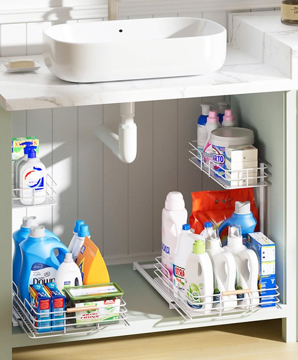 Vintage Iron Pull-Out Organizer | Cozy Autumn